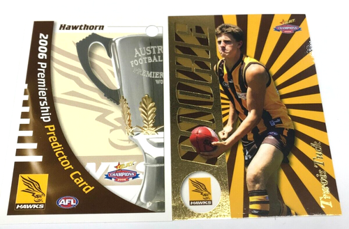 2006 Select AFL Champions Draft Rookie PRC10 Travis Tuck + Predictor ...