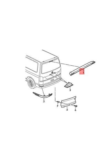 Genuine VW Campmobile Typ2 Transp. LT Additional Brake Light 7E0945087F ...