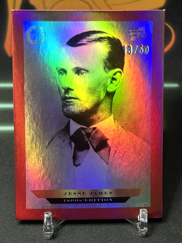 2024 Pieces Of The Past 1800s Edition Jesse James Red Base /50 | eBay