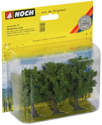 Noch 25110 (3) Fruit Trees Assembled Aprox 3.15 inches Tall HO Scale ...