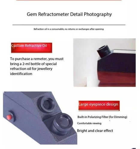 Gemstone Refractometer Jade Authentication Instrument Refractive Index ...