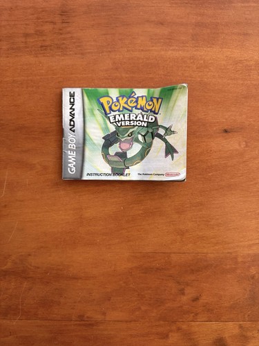 Pokemon Emerald Version Instruction Booklet Manual Only (Gameboy ...