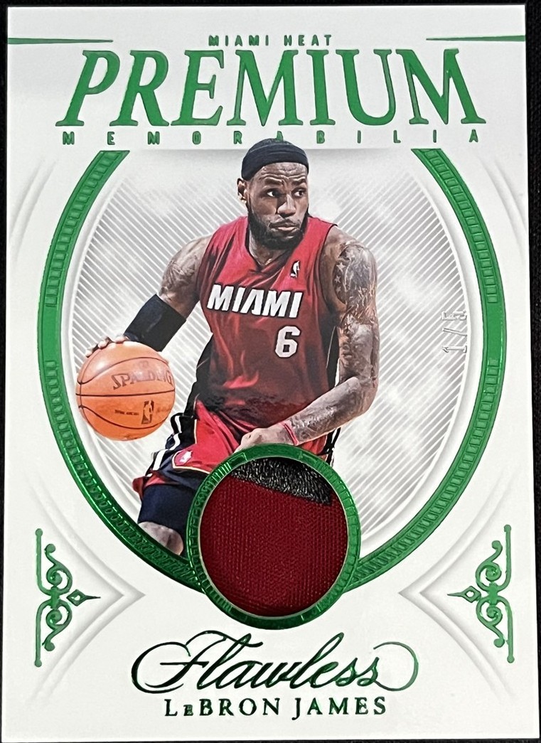 2023-24 Panini Flawless - Patches LeBron James #PAT-1 Emerald /5 (MEM ...