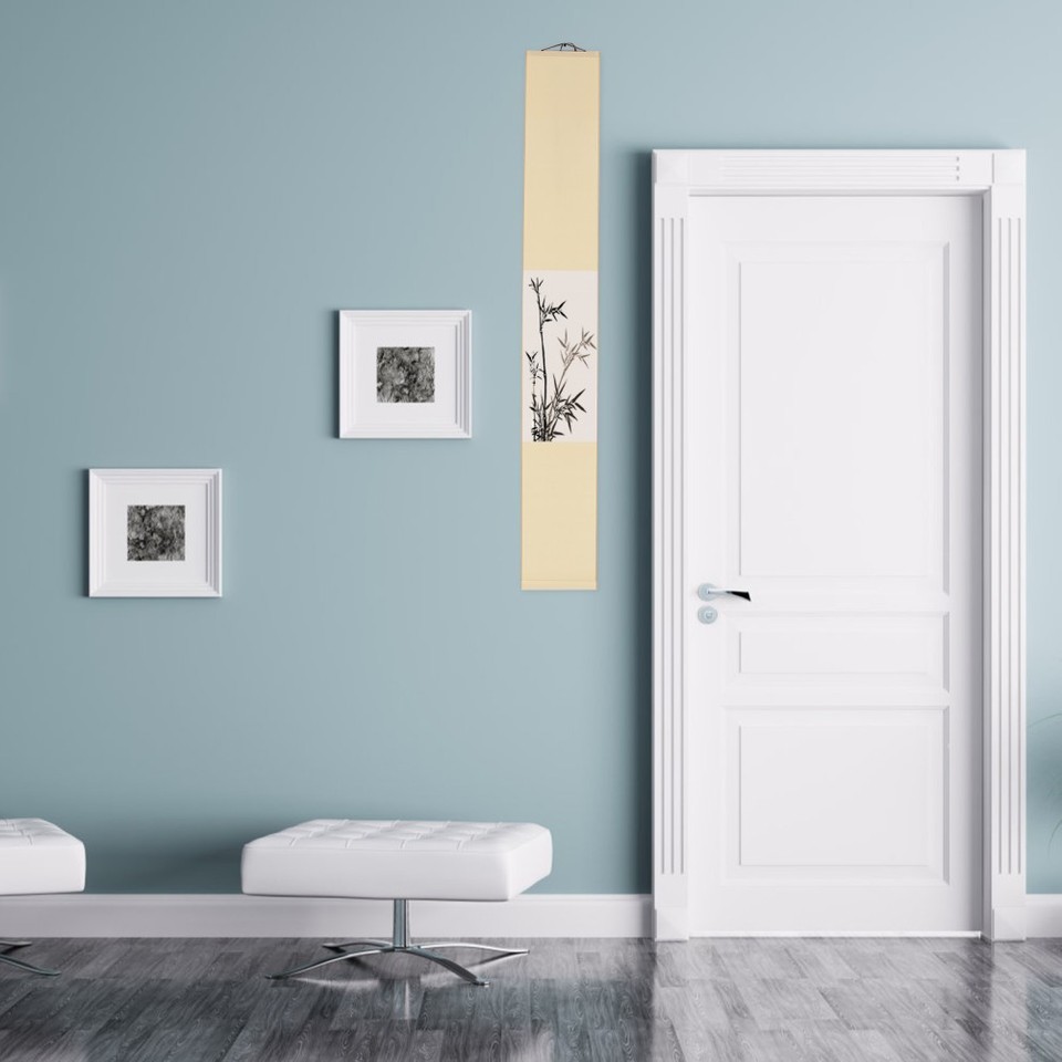 2pcs Blank Chinese Scroll Paper Painting Scroll Blank Hanging Drawing ...