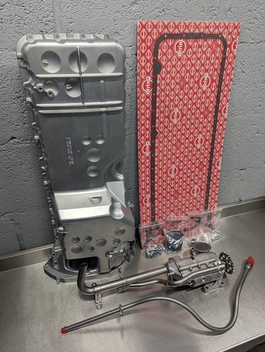 MERCEDES OM606 REAR BOWL SUMP OIL PAN KIT, OIL PUMP, DIPSTICK & NEW ...