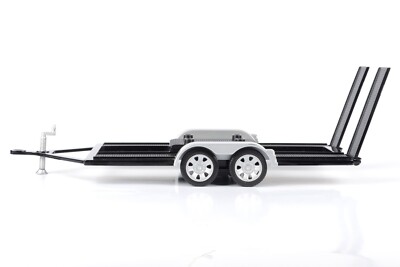Metal Car Trailer 1:18 scale - Diecast Car Transporter Motormax 76009 ...