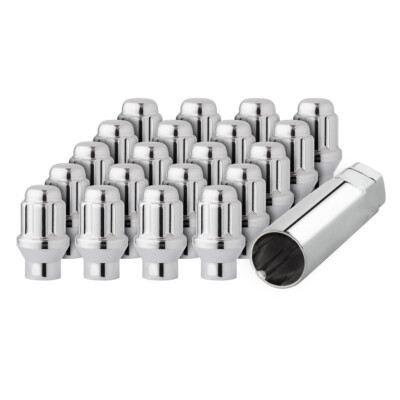 20 Chrome 14x1.5 Closed End Duplex ET Spline Lug Nuts for Aftermarket ...