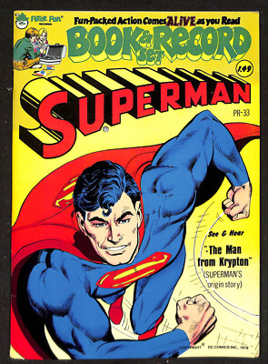 1978 Peter Pan, DC Comics, Book & Record Set, Superman PR33 | eBay
