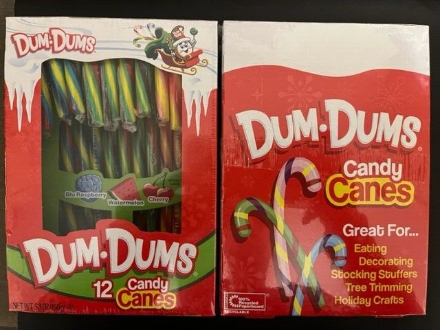 Dum-Dums Candy Canes, 12-ct each box- (2 BOXES) | eBay