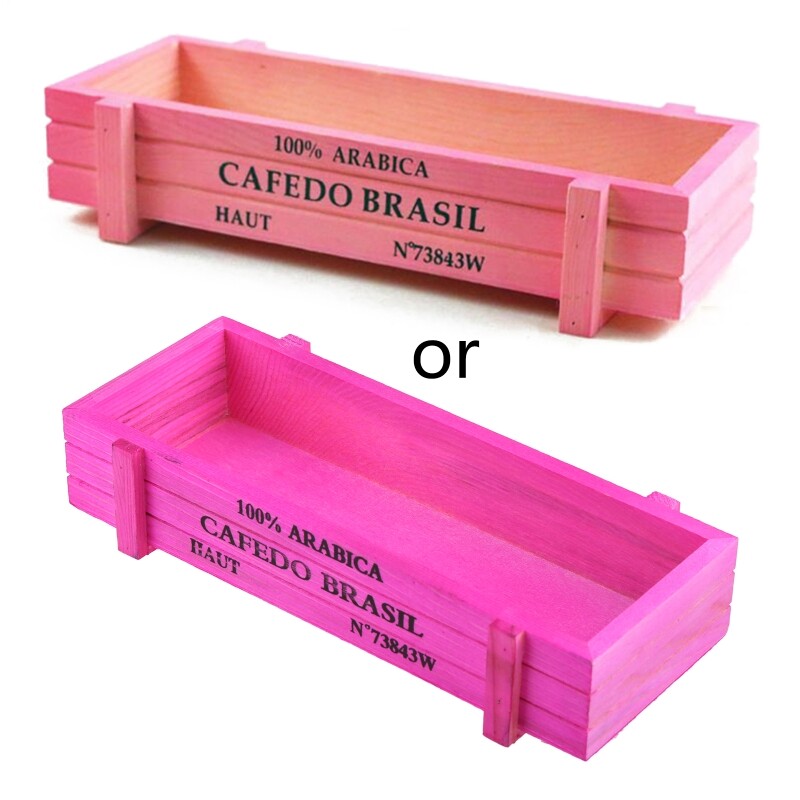 Rectangle Trough Box Plant Bed Wood Planter Box Garden Plant Flower ...