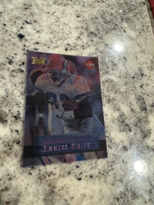 1996 COLLECTORS EDGE QUANTUM MOTION FOIL /500 EMMITT SMITH #20 INSERT ...