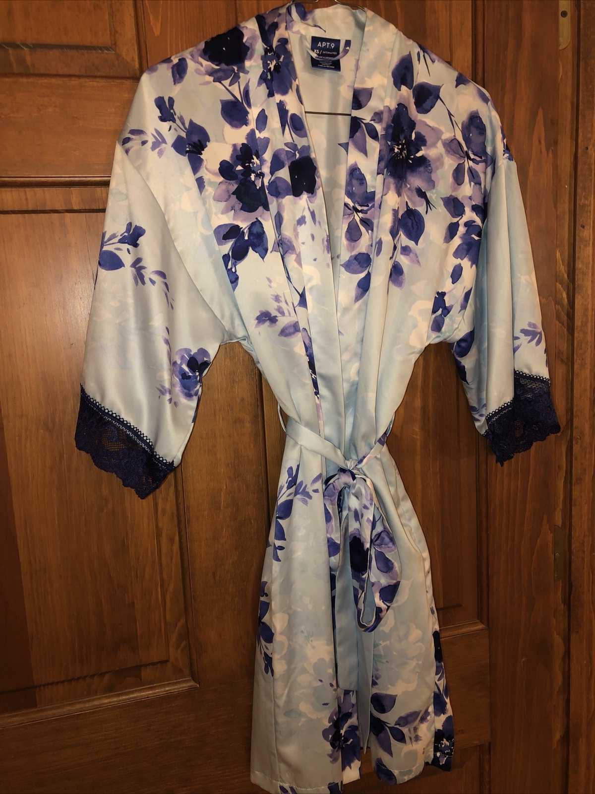 Apt 9 Intimates Women’s Blue Floral Robe Size XS | eBay