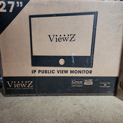 ViewZ IP Public View Monitor 27" VZ-PVM‐I3W3N Open Box. Works As It ...
