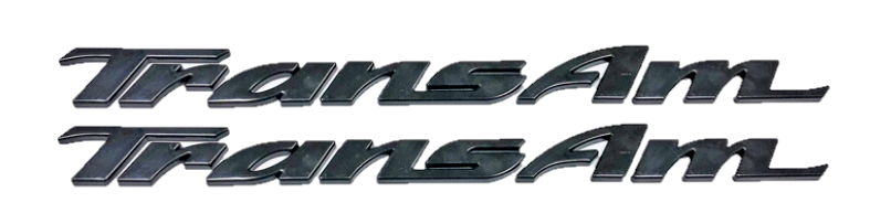Black Door Letter Emblem Set 1993-2002 Pontiac Firebird Trans AM Models ...