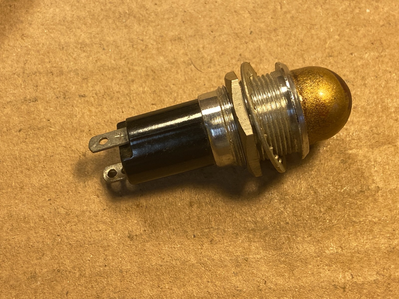 Vintage 1950s Red Faceted Dialco Pilot Light Indicator Lamp for Tube ...