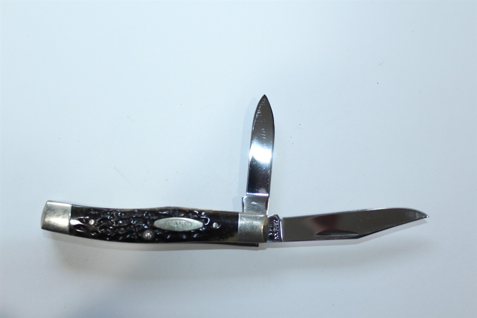 Vintage Case XX USA Folding Pocketknife 2 Blade 1 Dot #62032 Mixed Stag ...