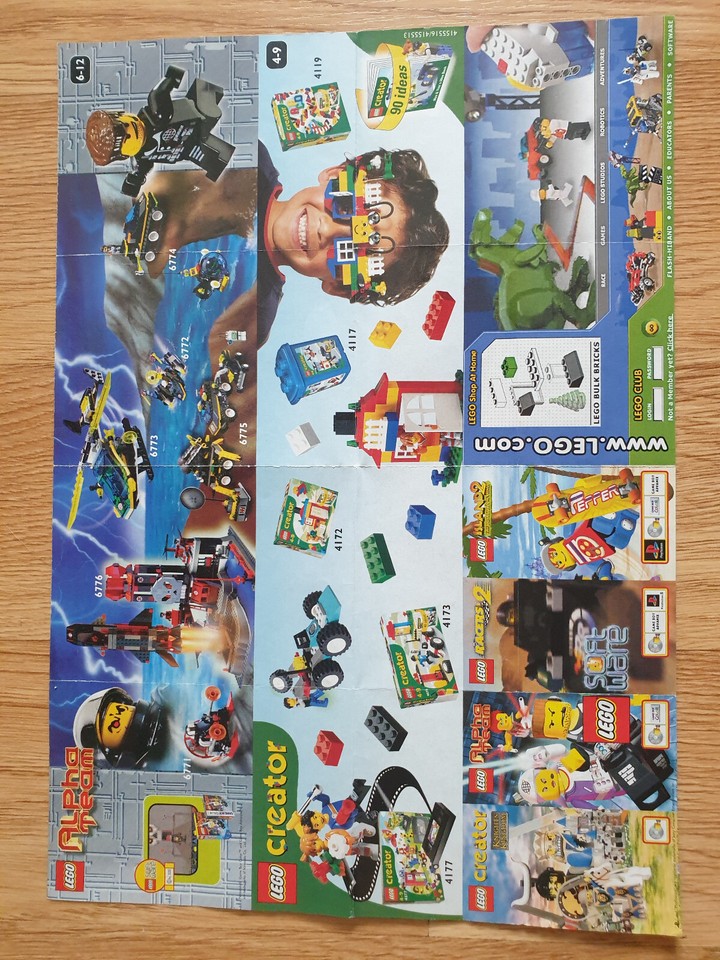 LEGO System LEGOLAND Racers 90's 00's vintage Poster Plakat rare | eBay