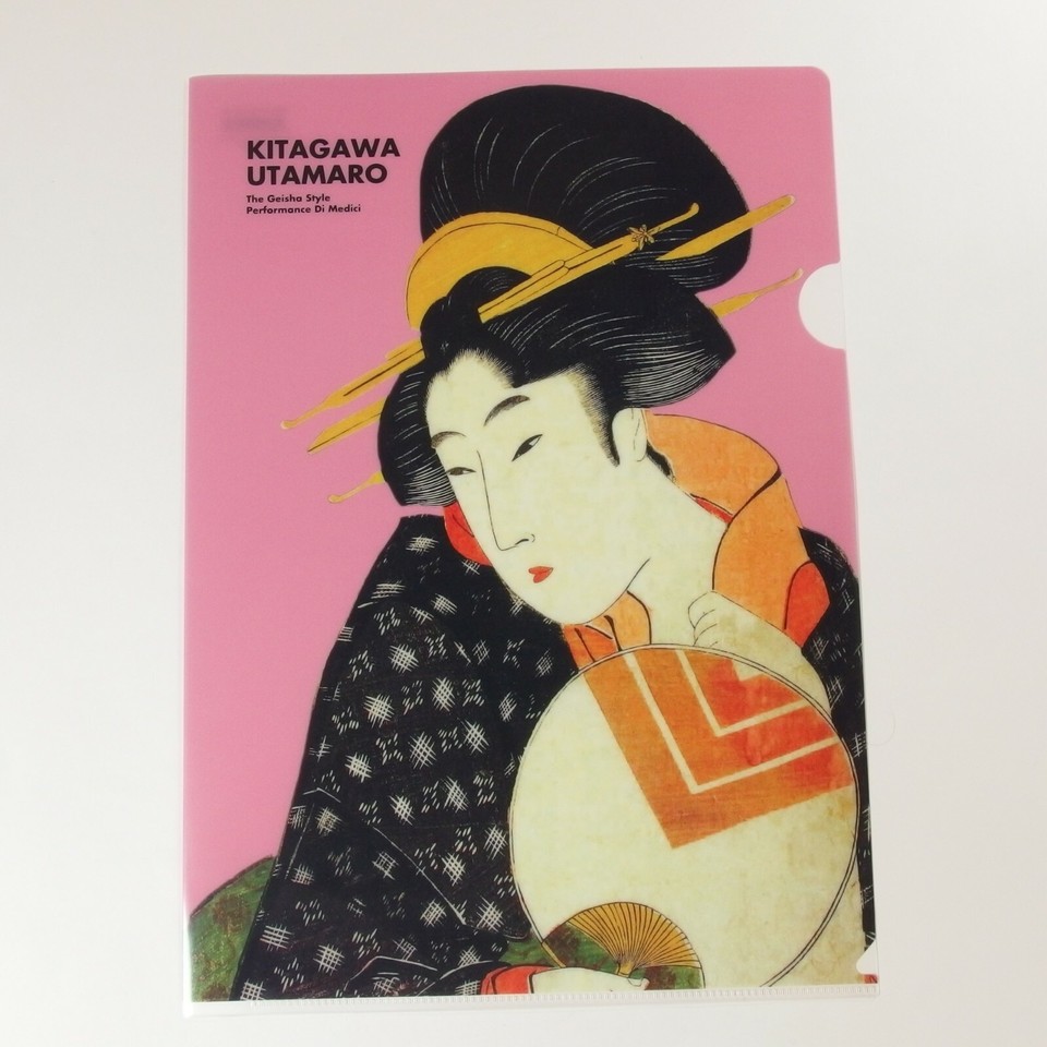 Ukiyo-e A4 Clear File Kitagawa Utamaro Toshusai Sharaku Bijinga Plastic ...