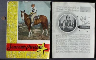 1950s Cowboy Star Gene Autry Champion Gail Davis Annie Oakley Live Show ...