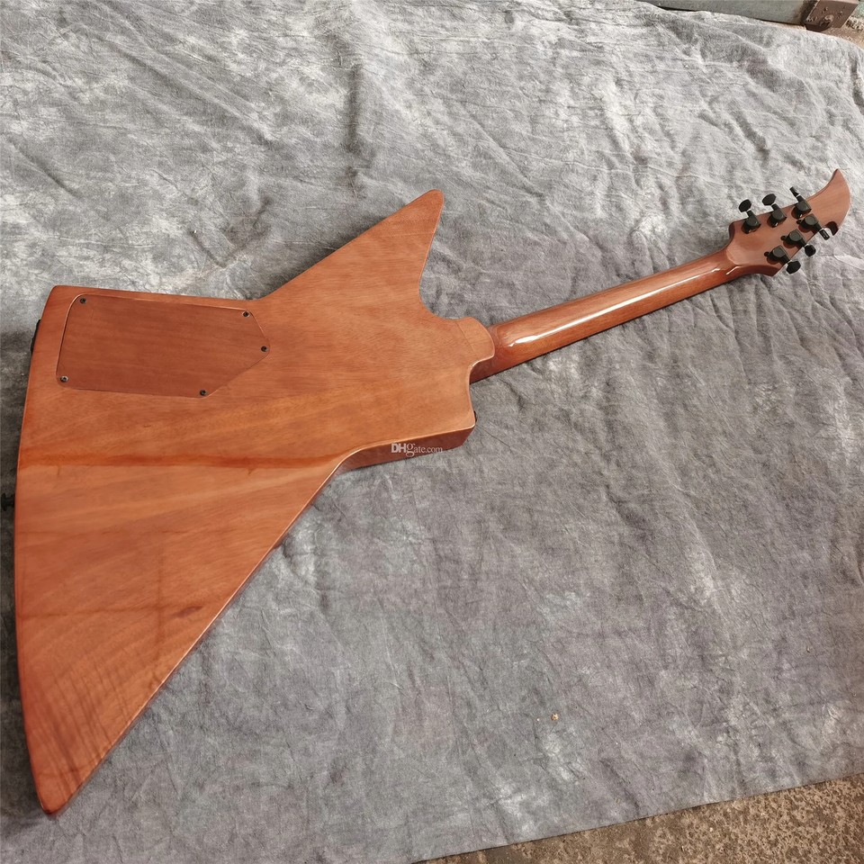 Hetfield Kenneth Lawrence Quilted Bubinga Top Brown Electric Guitar 6 ...