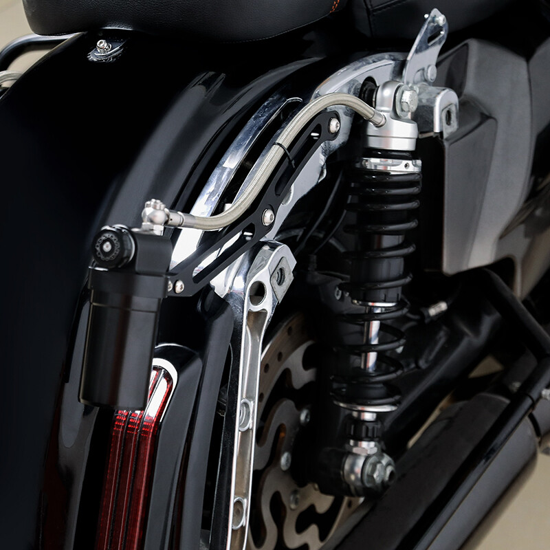 Remote Reservoir Rear Suspensions Shocks Fit For Harley Electra Road ...