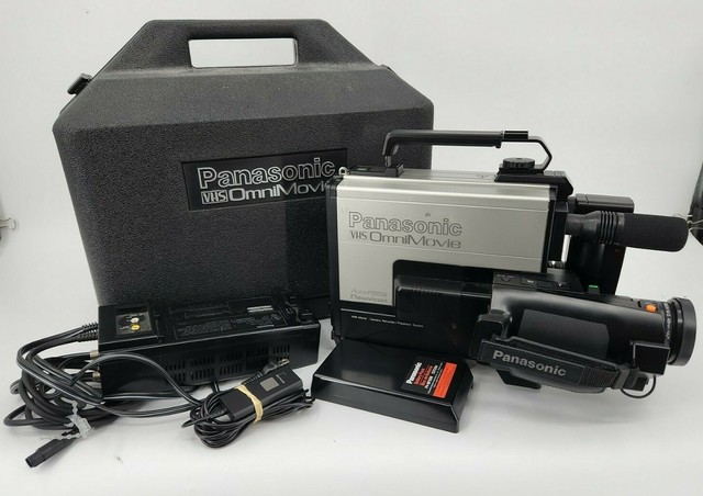 1985 Panasonic OmniMovie VHS Camcorder Model PV-200D With Manual And ...