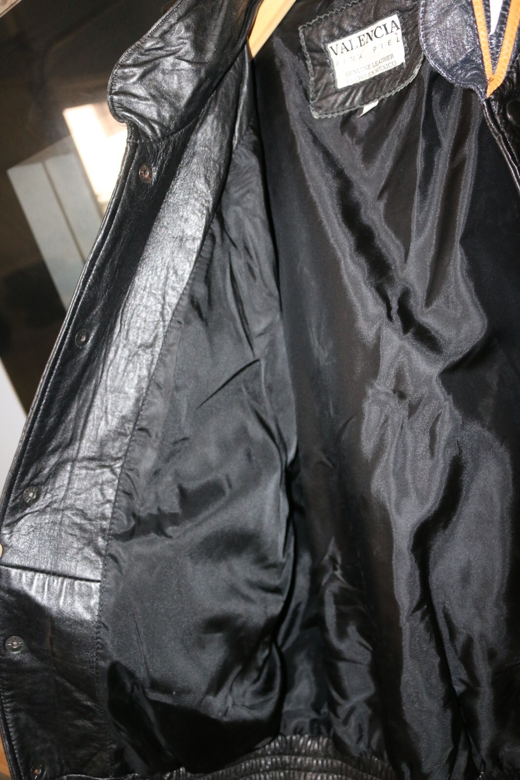 Vintage NFL Football team genuine leather jacket made by Valencia Fina ...