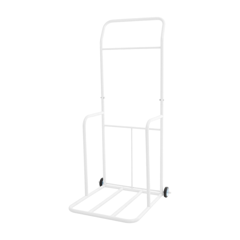 Traffic Cone Cart, White Traffic Cones Holder With Wheels, Iron Traffic ...