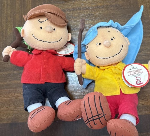 Peanuts Linus Charlie Brown Plush Christmas Hallmark Vtg No Sound | eBay