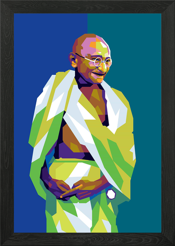 Mahatma Gandhi Framed Wall Art Poster Canvas Print Picture | eBay UK