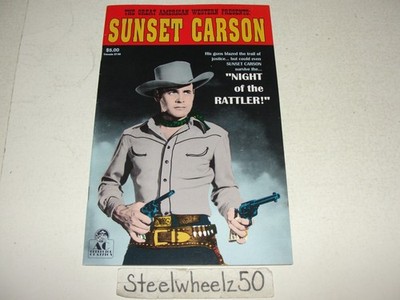 Great American Western Presents Sunset Carson #1 Comic Americomics 1991 Black | eBay