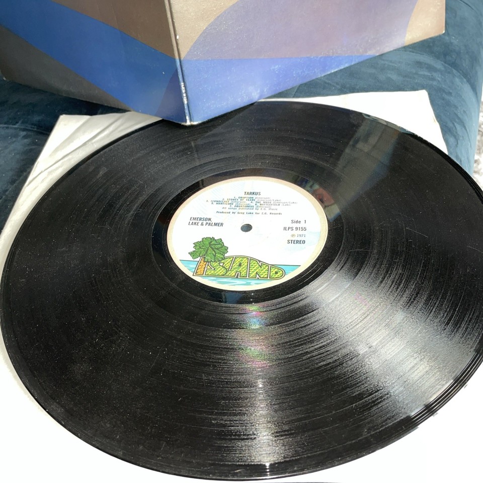 Tarkus Emerson Lake Palmer Island A1U B1U Matrix 1971 VG To VG+ Play ...