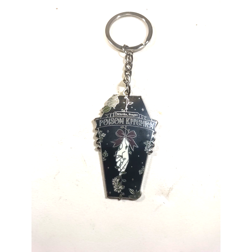Owlcrate Poison Kitchen Prague Casket Keychain Metal Enamel Black ...