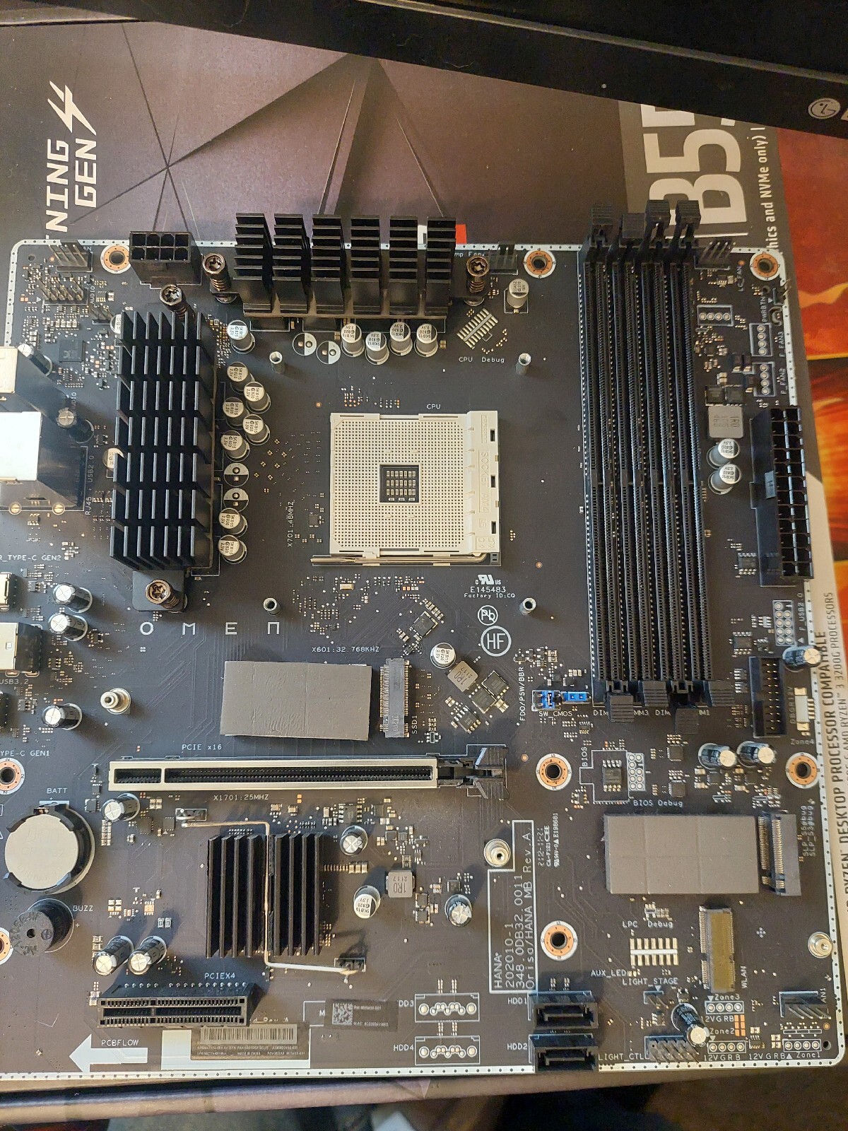 HP Omen 30L Motherboard M47174-601 AMD AM4 202010-1 Rev. A with I/O ...