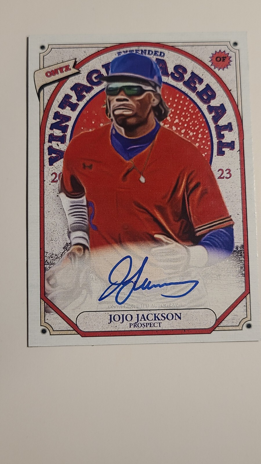 JoJo Jackson - 2023 Onyx Vintage Extended Baseball - Blue Ink - Georgia ...