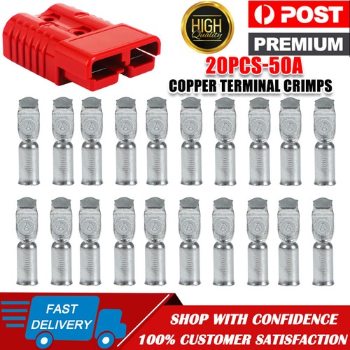 20Pcs 50A Anderson Plug contacts pins lugs terminals for 50Amp ...
