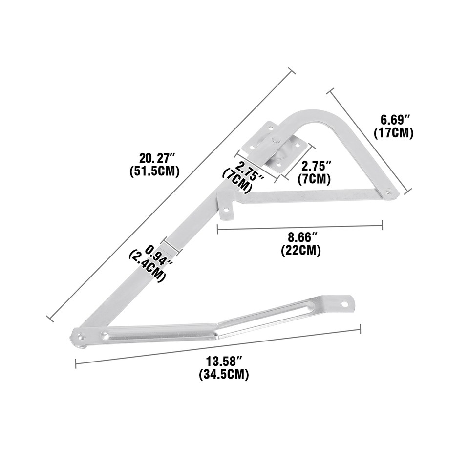 55-2 - Attic Ladder Spreader Hinge Arms - for MFG After 2010 - (Pair ...