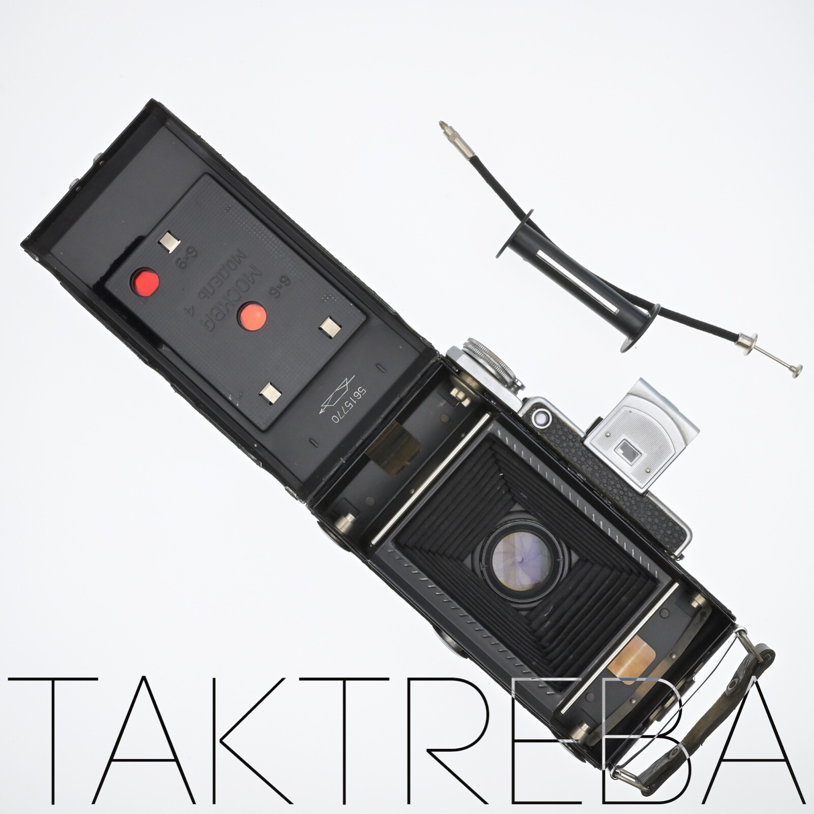 Moskva-4 MOCKBA-4 Folding Camera 6x9 & 6x6 w/Case, Lens Industar KMZ ...