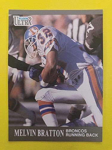 1991 FLEER ULTRA #34 MELVIN BRATTON DENVER BRONCOS 091222 | eBay