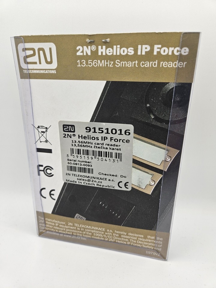 2N Helios IP Force Axis – Secured RFID Card Reader 13.56 MHz NFC UID ...