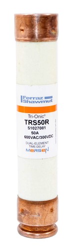 Ferraz Shawmut Trs50r Fuse 50a 600vac 300vdc Time Delay Mersen Dual ...