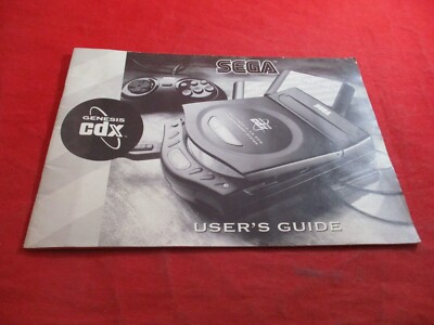 Sega Genesis CDX System Console User's Guide Instruction Manual Booklet ...