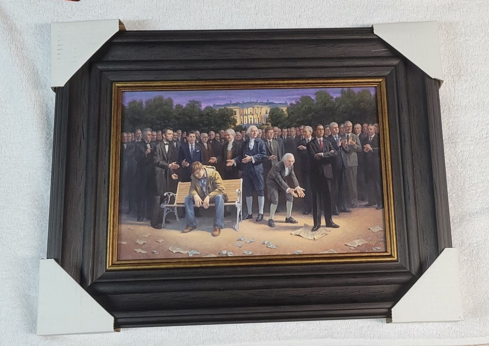 Jon McNaughton, Trump Paintings, Trump Crossing the Swamp & The ...