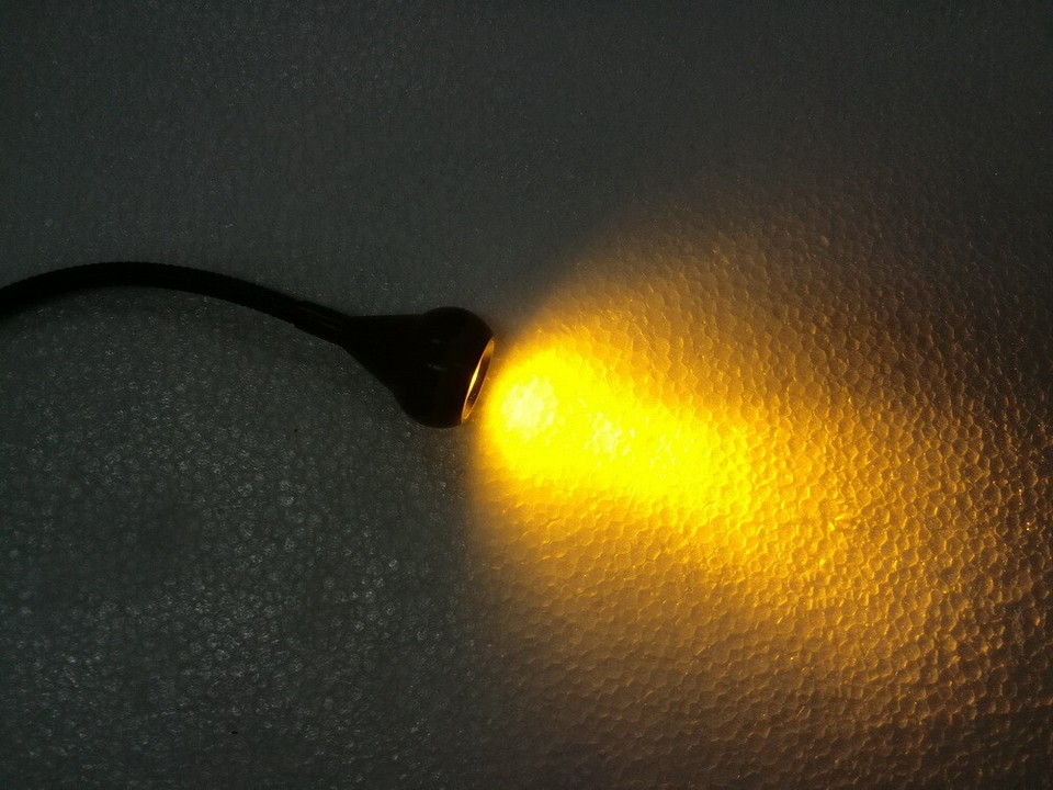 3W 580nm Yellow Light Flexible LED Table USB Gooseneck Clip Lamp | eBay
