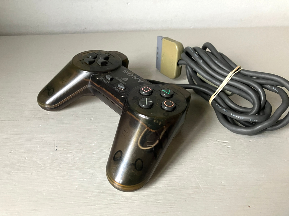 Official Sony PlayStation Controller | Smoke Grey / Black | SCPH-1080 ...