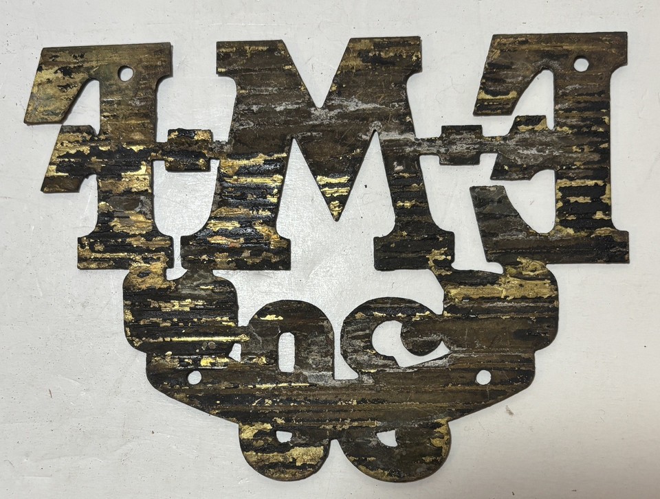 EMF 30 Brass Automobile Emblem Plaque Radiator? Everitt-Metzger ...