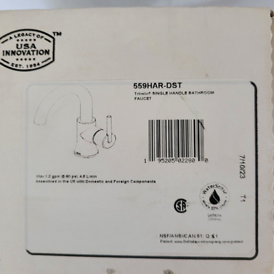 Delta 559HAR-DST - Bathroom Sink Faucets Faucet Chrome Factory Sealed ...