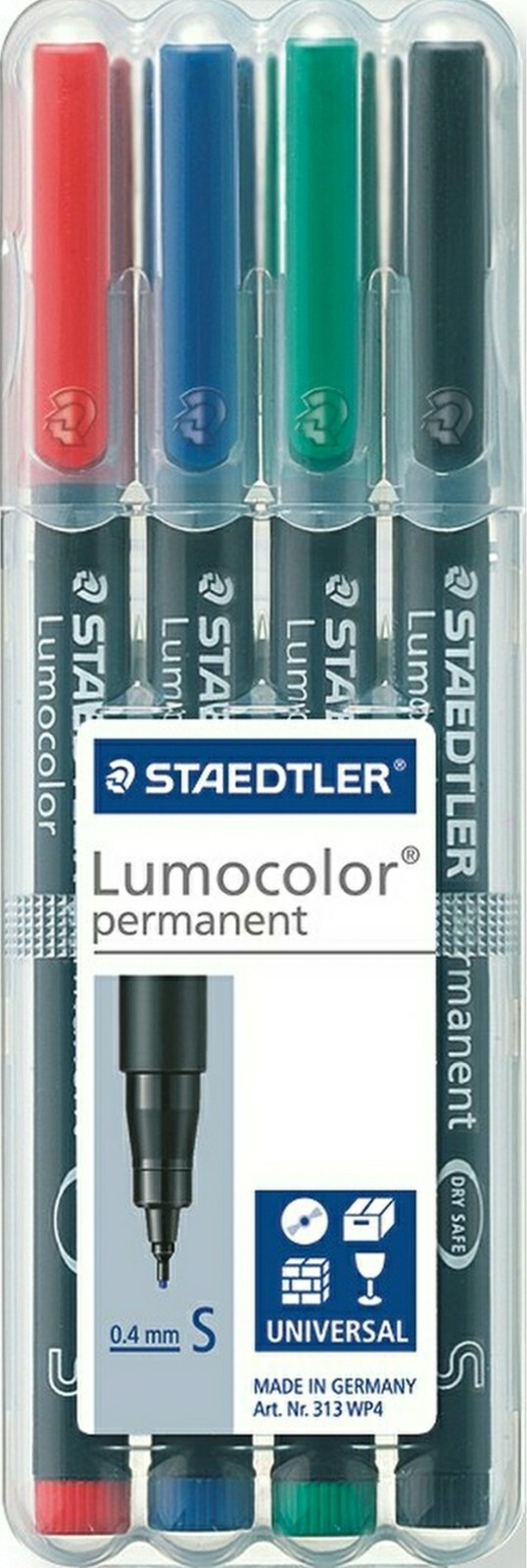 Staedtler Lumocolor Permanent Marker | Superfine | Packs of 4 / 6 / 8 ...
