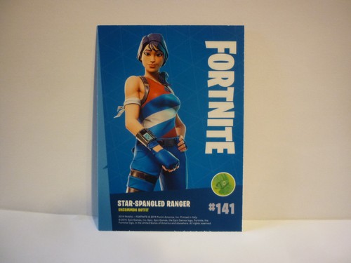 CARTE PANINI FORTNITE SÉRIE 1 - STAR - SPANGLED RANGER N° 141 | eBay