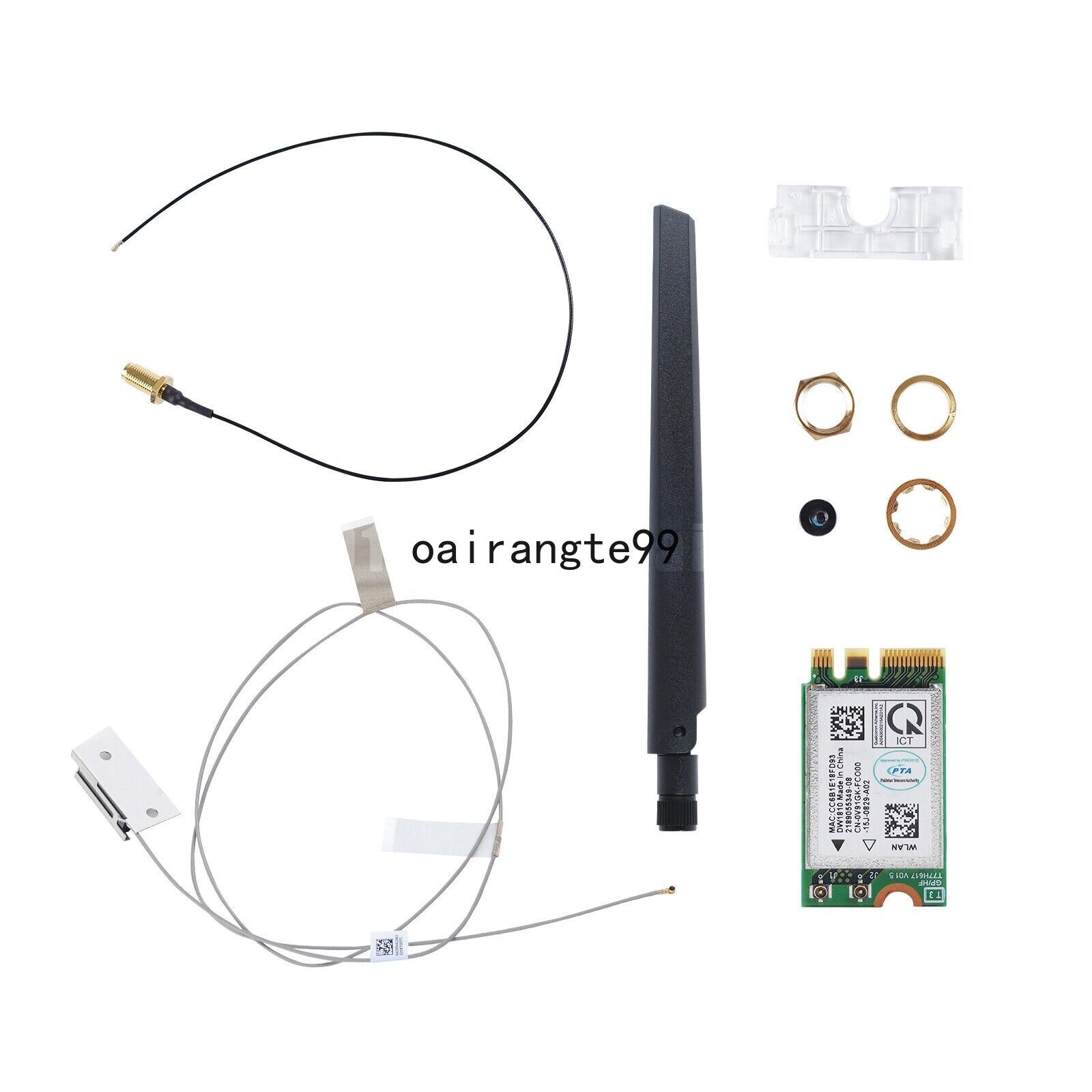 WiFi Antenna Cable + Card For Dell Optiplex 7050 3060M 3070M 3690 7060 ...